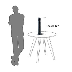 TRANSON Small Poster Tube Storage 17“ to 27” Extendable for Documents Blueprints Artworks Scrolls