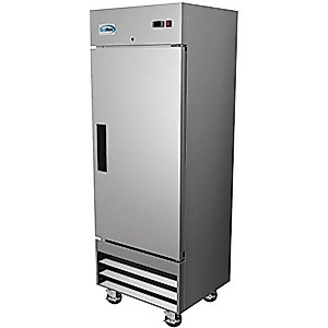 KoolMore 29" Stainless Steel Solid Door Commercial Reach-in Refrigerator Cooler - 19 cu. ft (RIR-1D-SS-19C)