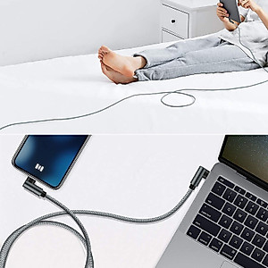 Heartbeats iPhone Fast Charger 6FT [MFi Certified] USB C to Lightning Cable 90 Degree iPhone 13 Charging Cable Compatible with iPhone 13/12/12 Mini/12 Pro/11 Pro Max/X/XS/XR/8, iPad 8th(Red)