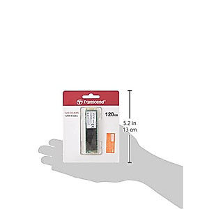 Transcend 120GB MTS820S M.2 2280 SATA3 SSD, Internal Solid State, Compatible with Laptop & PC Desktop - TS120GMTS820S