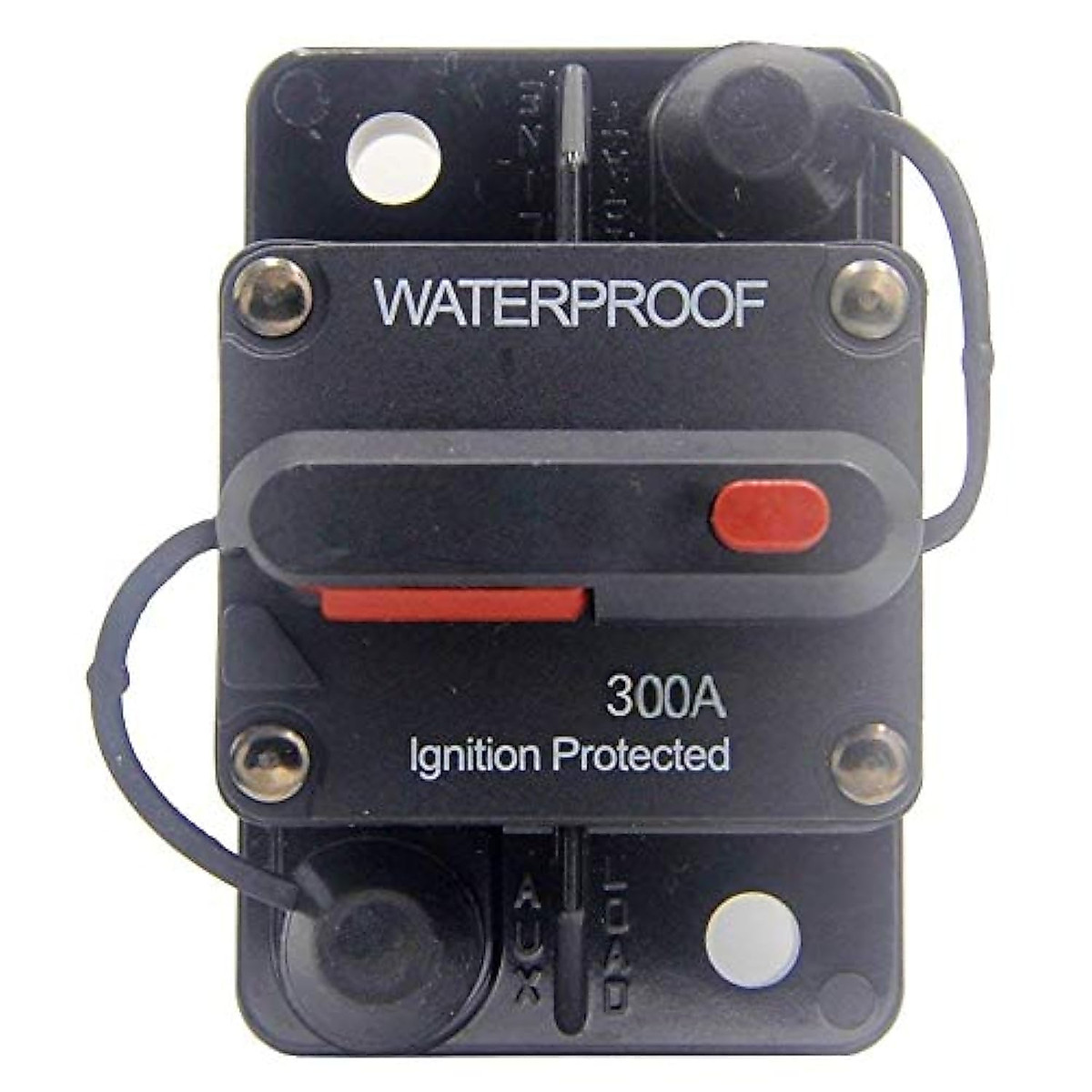ANJOSHI 300 Amp Circuit Breaker 30A-300A with Manual Reset Waterproof Inline Fuse Inverter for Marine Trolling Motors Boat ATV Manual Power 12V-48VDC