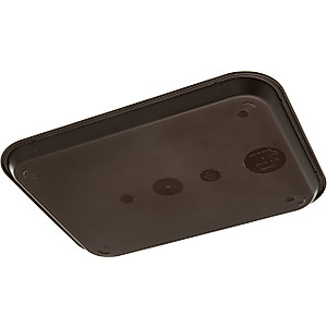 Carlisle FoodService Products Café Standard Cafeteria/Fast Food Tray, 11" x 14", Dark Brown (Pack of 2)