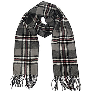 MINAKOLIFE Classic Cashmere Feel Winter Scarf in Rich Plaids