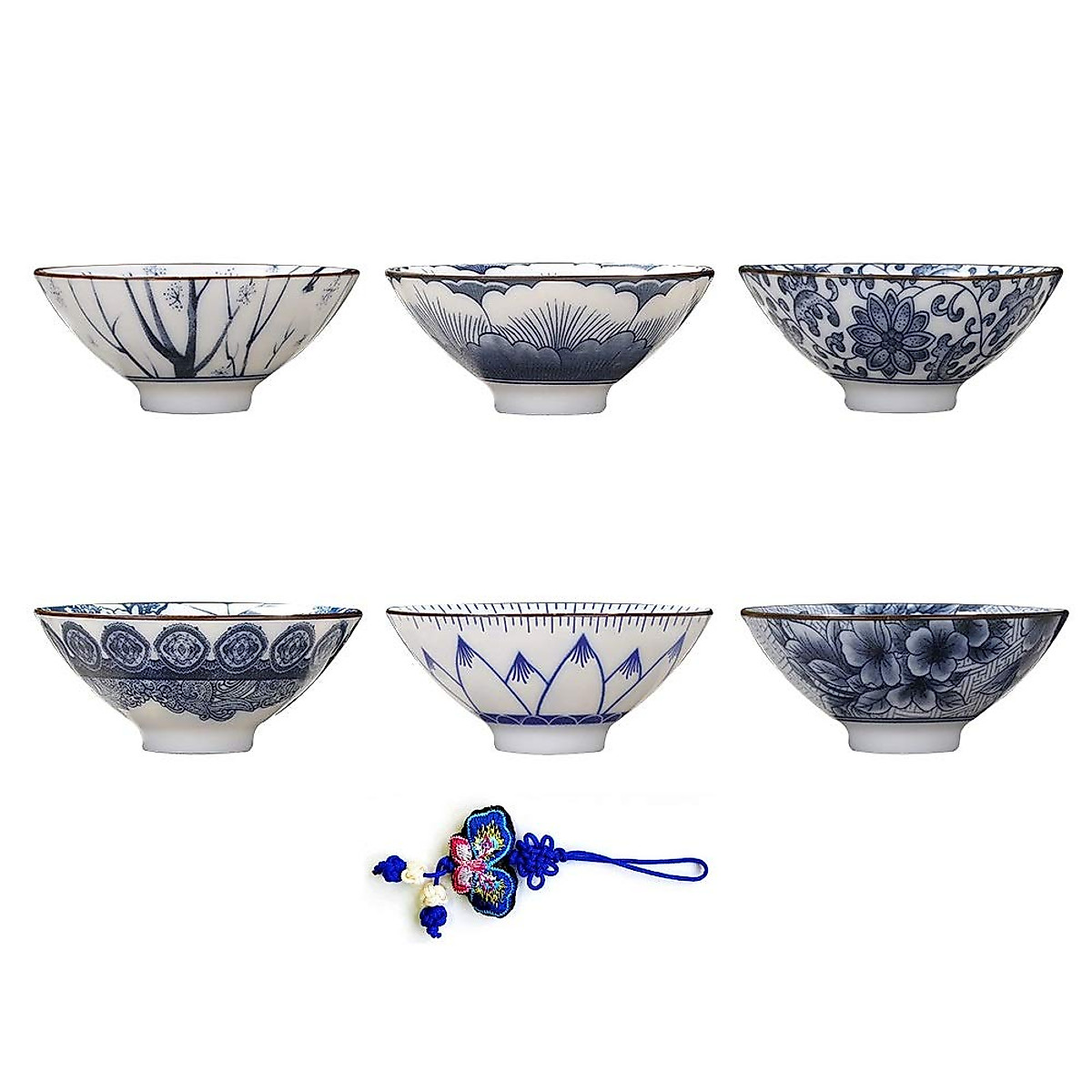 Kungfu Teacup,Chinese Long-Quan Celadon Teacup,Set of 6