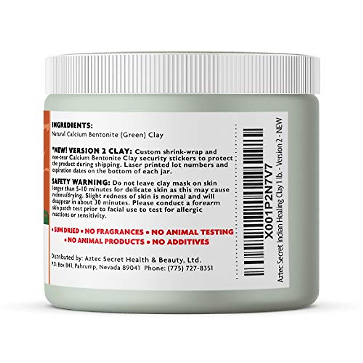 Aztec Secret– Indian Healing Clay 1 lb – Deep Pore Cleansing Facial & Body Mask – The Original 100% Natural Calcium Bentonite Clay – New Version 2