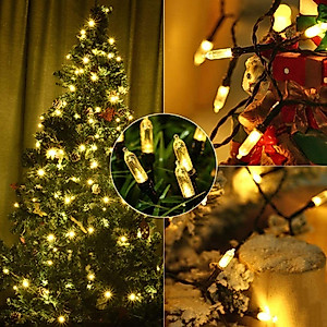 Koxly 18ft Battery Operated String Lights,Outdoor String Lights Christmas Lights 50 Led String Lights with Remote Timer Waterproof for Indoor Outdoor Garden Party Christmas Decoration, Warm White