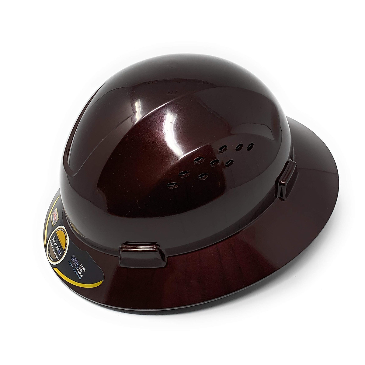 TRUECREST/Dark Tan Full Brim Hard Hat with Fas-trac Suspension