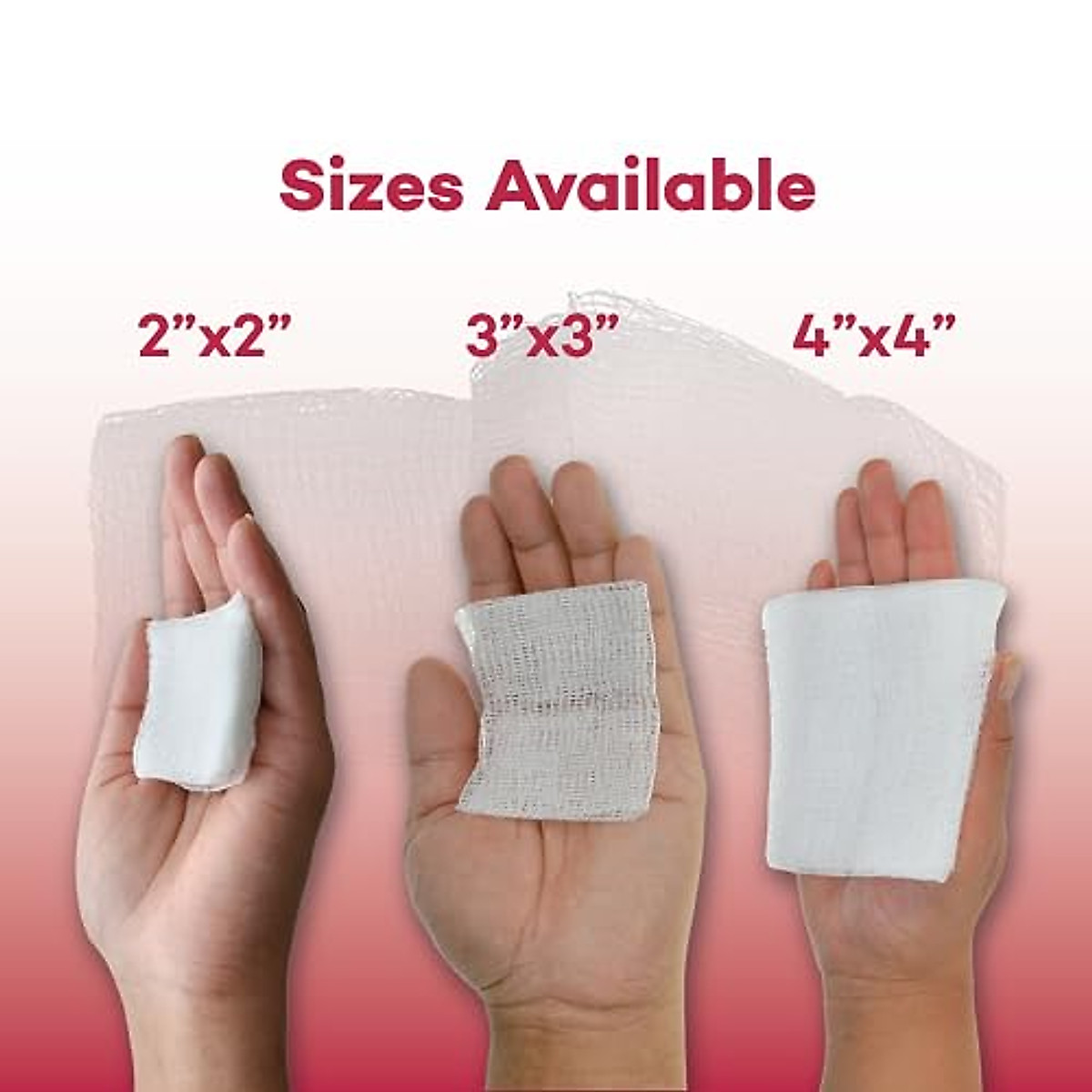 Dealmed 4" x 4" Surgical Sponges, 8-Ply, Non-Woven Absorbent Gauze Sponges for Wound Care, First Aid Kits and Medical Facilities, 200 Count (Pack of 1)