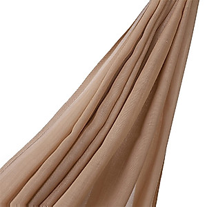 Txameru Women's Hijab Viscose Hijab for Women Muslim Cotton Hijab Fashion Hijab Scarf (Camel)