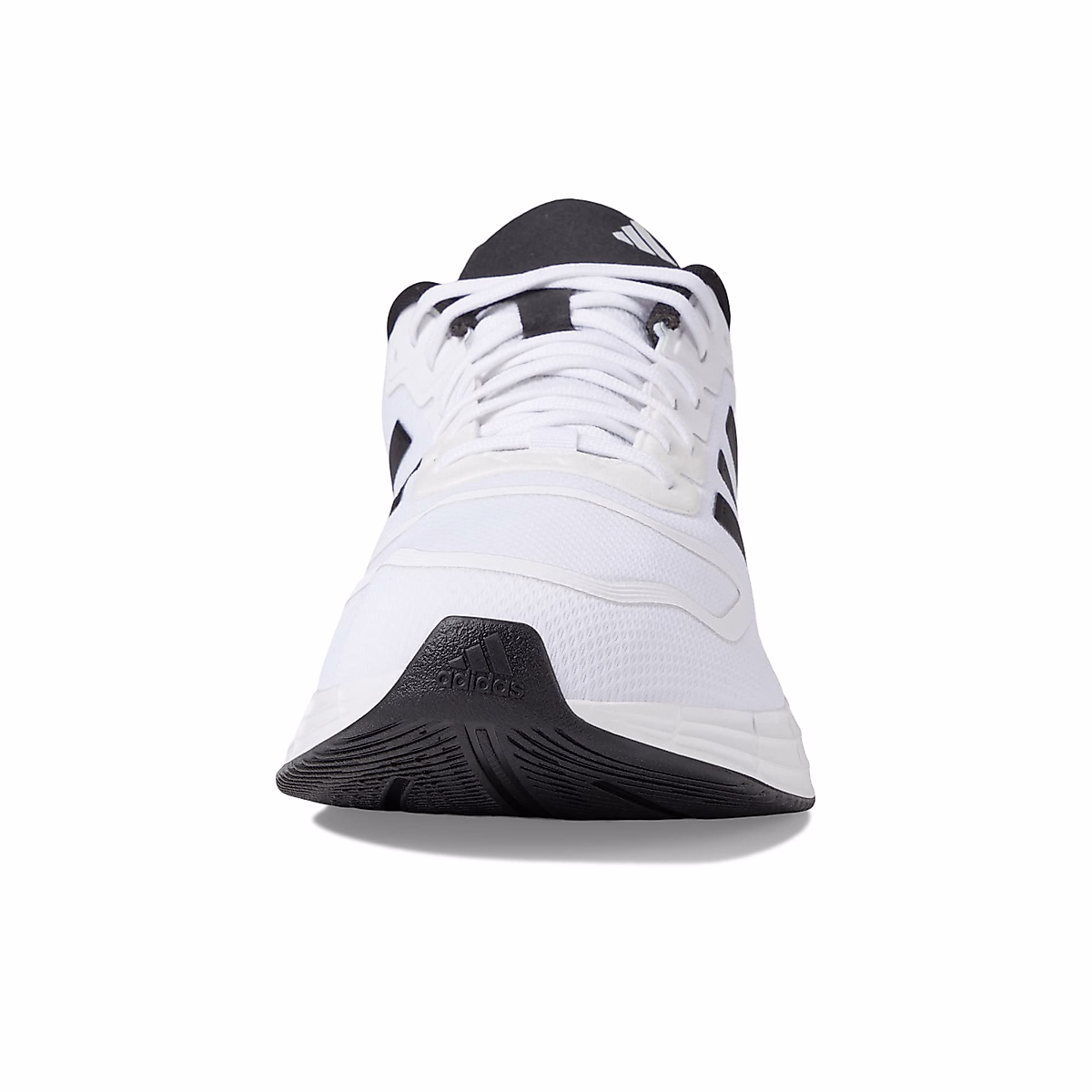 adidas Men's Duramo 10 Running Shoe, White/Black/White, 9