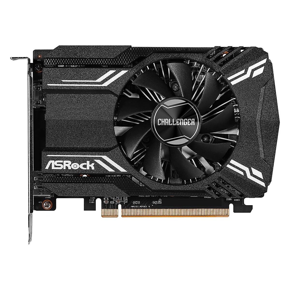 ASRock AMD Radeon RX 6400 Challenger ITX 4GB GDDR6 0dB Silent Cooling 16 Gbps Graphics Card 8K 64bit 7680 x 4320 HDMI DisplayPort PCI Express 4.0