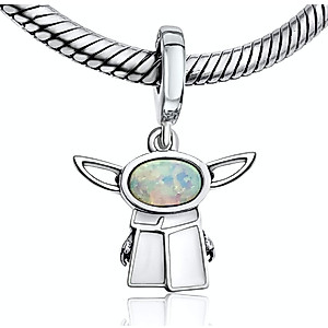 BOLENVI Opal Baby 925 Sterling Silver Pendant Charm Bead For Pandora & Similar Charm Bracelets or Necklaces