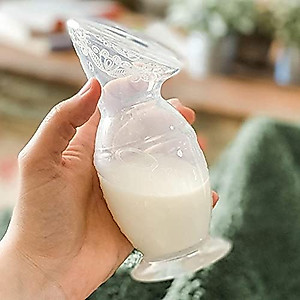 haakaa Manual Breast Pump with Suction Base Breastfeeding Essential, BPA Free, 5oz/150ml