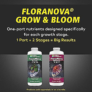General Hydroponics FloraNova Bloom, One-Part Nutrient, 1 Quart