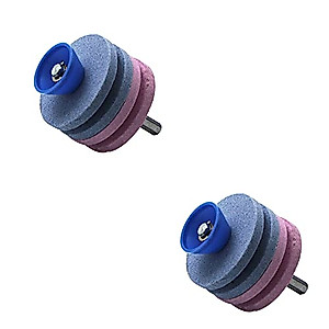 SaiDian 1Pcs Universal Lawn Mower Sharpener Garden Grinding Tool Lawn Mower Fast Blade Sharpener Tool for Power Drill/Hand Drill