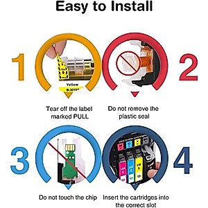 LC3019 3019 3017 Ink Cartridges Replacement for Brother LC3017XL LC3019XL Work for MFC-J5330DW MFC-J6930DW MFC-J6530DW MFC-J5335DW MFC-J6730DW Ink Cartridges (Black, , Cyan, Magenta, Yellow, 4 Pack)