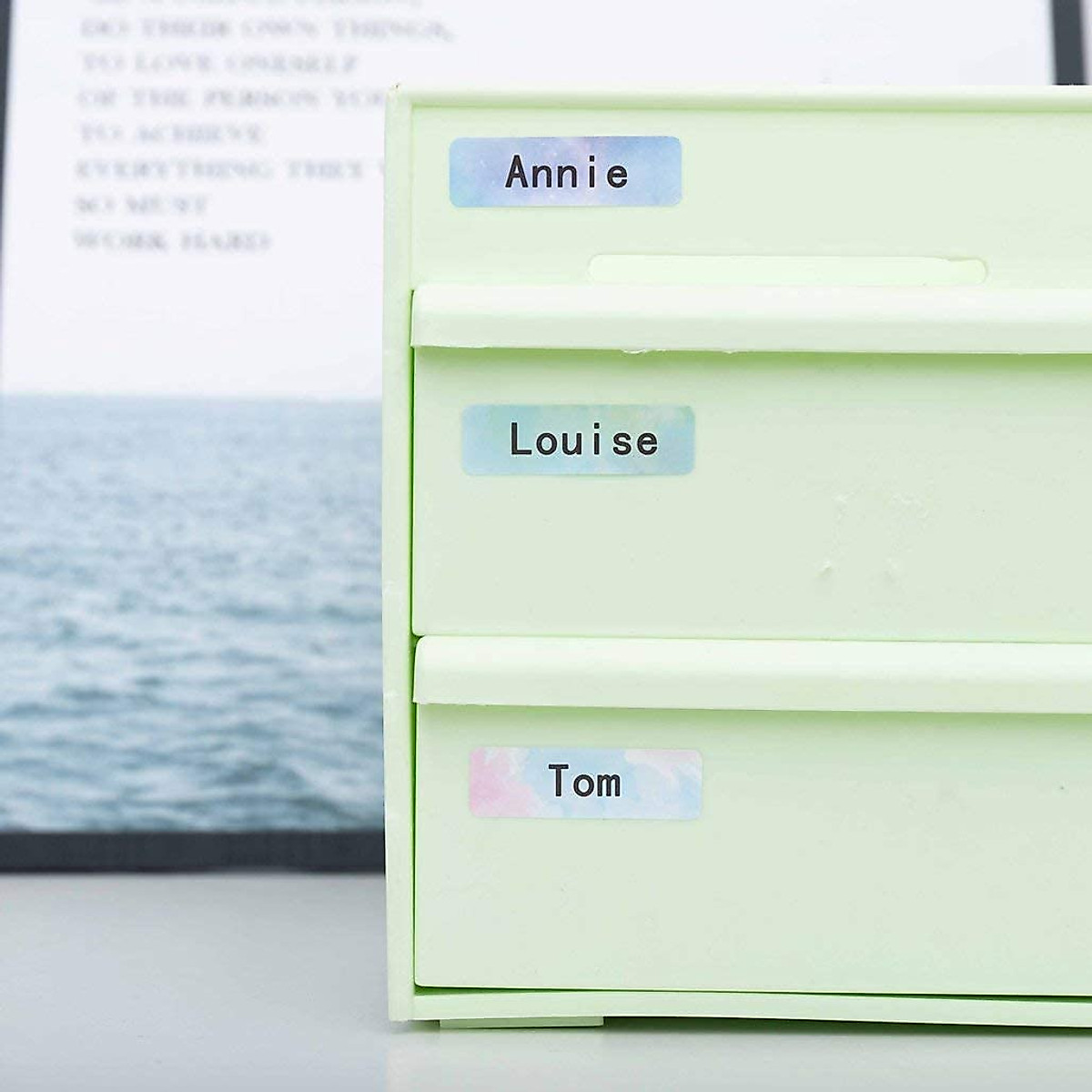 Phomemo D30 Labels - Nebula/Galaxy Series Adhesive Thermal Labels, 12mm x 40mm, 3 Rolls (160 Labels Each),Phomemo D30 Label Maker Tape for Gift Wrapping, Christmas, New Year and Various