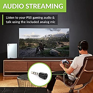 Avantree C81 USB-C Bluetooth Audio Adapter for PS5 - Connect Headphones Wirelessly with aptX Low Latency Support and Included Mini Mic