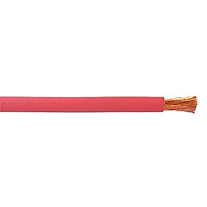 3/0 Gauge AWG - Flex-A-Prene - Welding/Battery Cable - Red - 600 V - Made in USA (10 FEET)