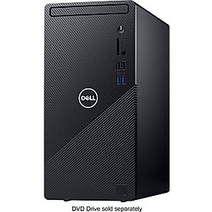 Dell 2021 Newest Inspiron 3000 Desktop Computer, Intel Quad-Core i3-10100 Processor Up to 4.3Ghz, 8GB DDR4 RAM, 1 TB HDD, Wi-Fi, SD Card Reader, HDMI, VGA, Win10 Home, Black