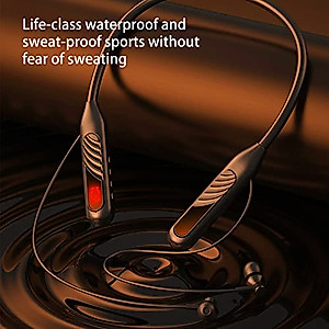 Wireless Bluetooth 5.3 Hanging Earphone - Digital Stereo Earbuds Waterproof,HiFi Sound Quality,Water-Resist Noise-Canceling Long Life Can Talk Multi-Function Sports Earbuds,for iOS Android (Black)
