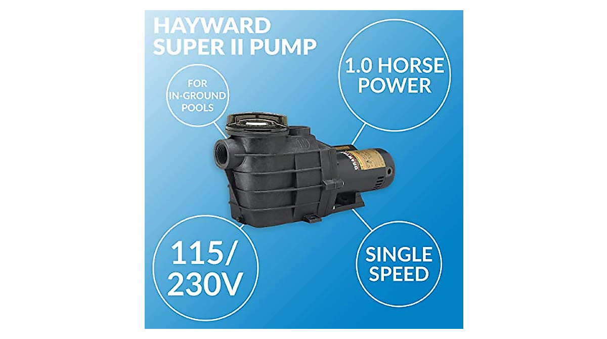Hayward Super II Pool Pump 1 HP - Efficient In-ground Pool Solution