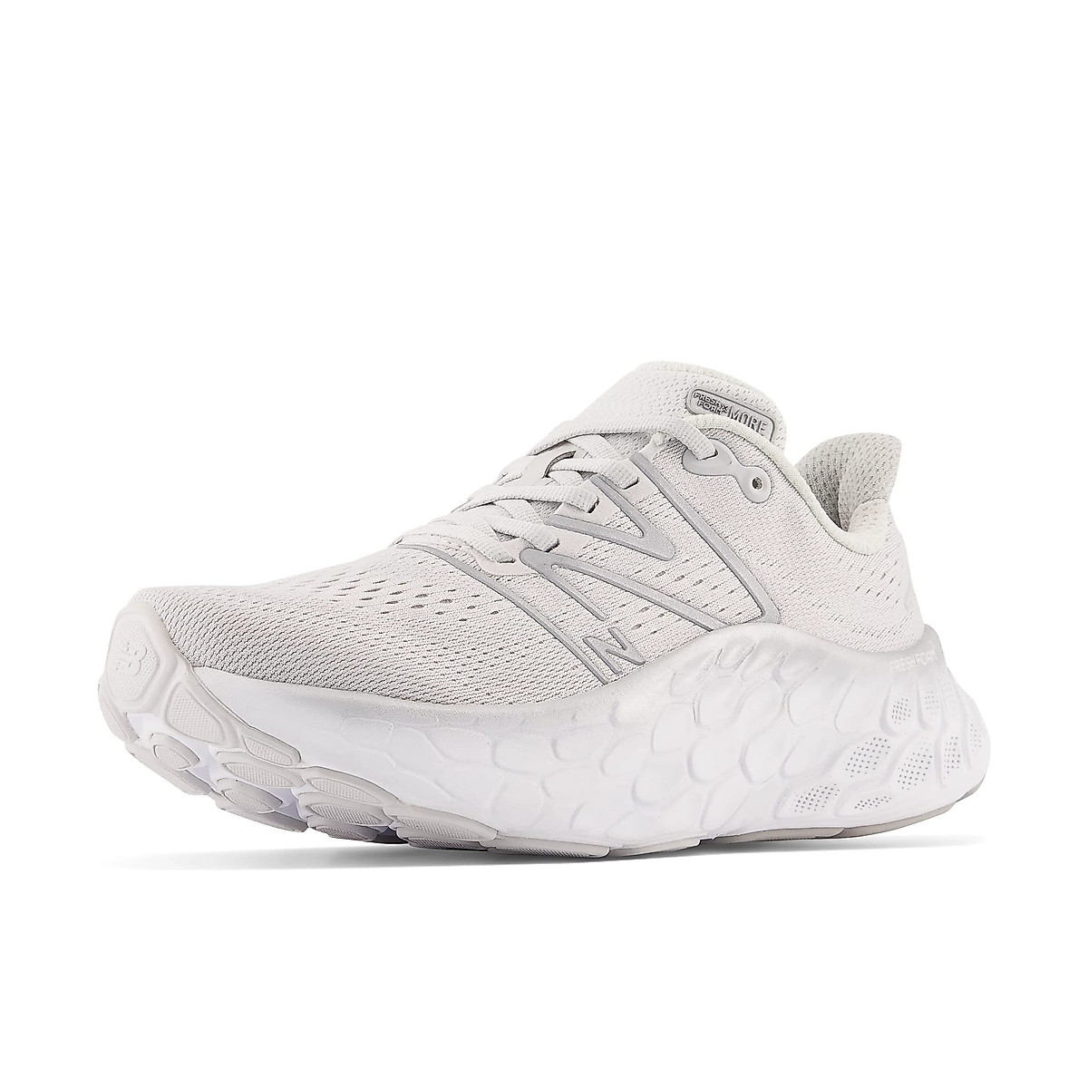 New Balance Women's Fresh Foam X More V4 Running Shoe, Summer Fog/Rain Cloud, 7.5 Wide