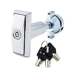 QWORK Vending Machines Lock with 3 Keys, Soda Snack Candy Coffee Food Vending Machine Lock, Universal Candy Machine Lock Replacement, Keyed Different
