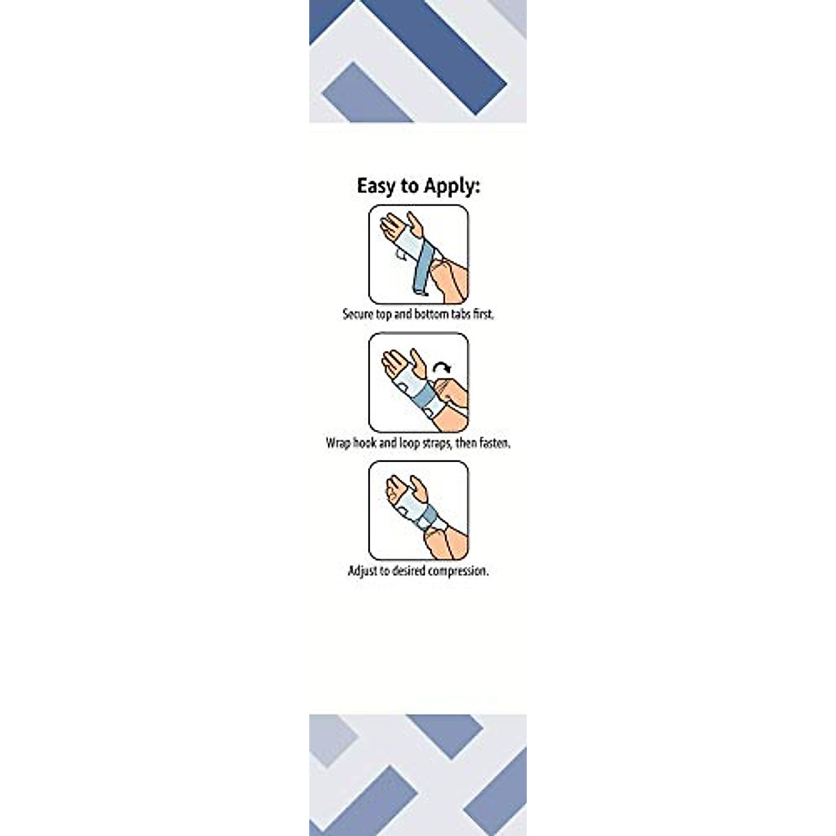 Amazon Brand - Solimo Women’s Wrist Splint, Right Hand, One Size