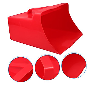 MUCKLILY Garbage Cleaning Dustpan Upright Pans Household Dustpans Garden Dustpans Commercial Sweeping Supplies Trash Scoop Small Dust Pan Kitchen Dustpans Trash Cleaning Shovels Red Plastic