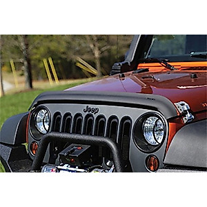 Rugged Ridge | Hood Bug Deflector, Matte Black | 11348.02 | Fits 2007-2018 Jeep Wrangler JK/JKU