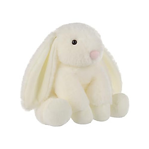 Apricot Lamb Toys Plush Cream Bunny Rabbit Stuffed Animal with Fluffy Soft Ears (Cream Bunny, 8 Inches)