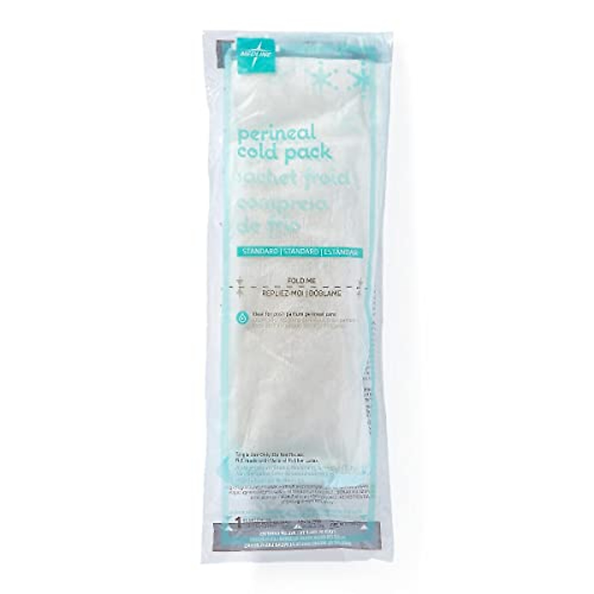 Medline Standard Postpartum Perineal Cold Pack for Pain Relief, 4.5 x 14.2 Inches, 1 Count