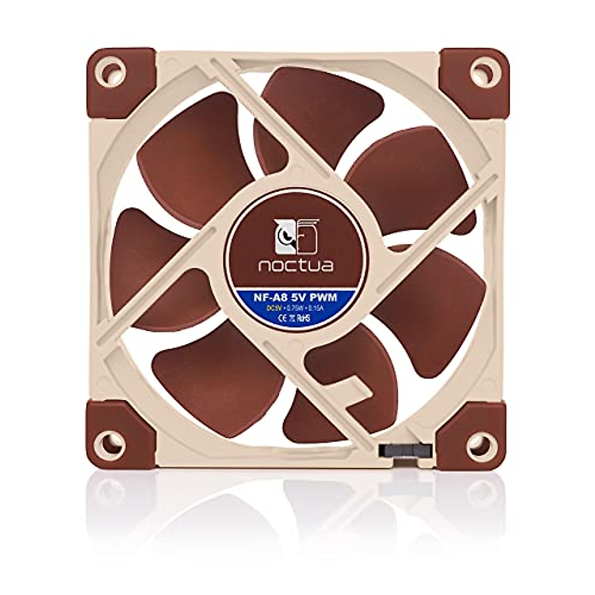 Noctua NF-A8 5V PWM, Premium Quiet Fan with USB Power Adaptor Cable, 4-Pin, 5V Version (80mm, Brown)