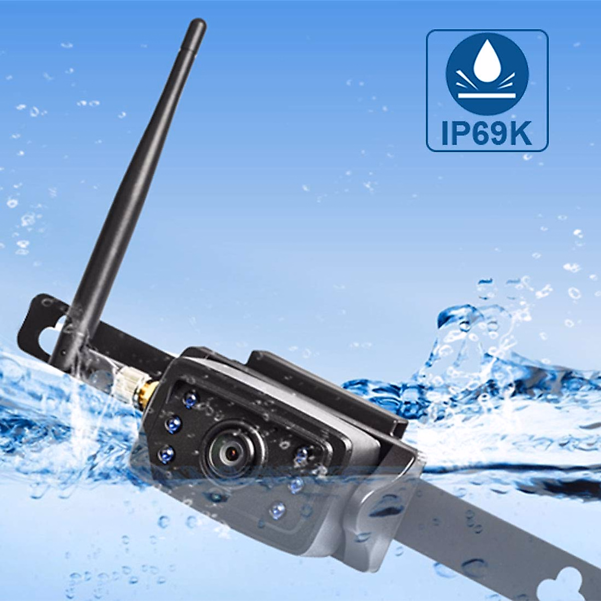 Haloview CA109 Wireless 720P High Definition License Plate Rear View Camera Hitch Camera for MC7108/MC5111