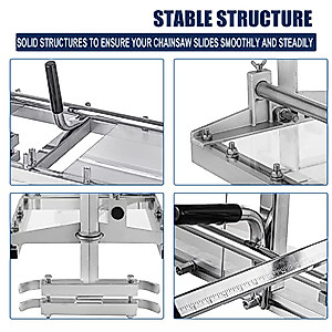 Topdeep Chainsaw Mill Aluminum Planking Milling Bar Size 14 to 36 Inches Wood Lumber Cutting Saw Mill with 9FT Portable Chainsaw Milling Rail Ladder Guide Tool…