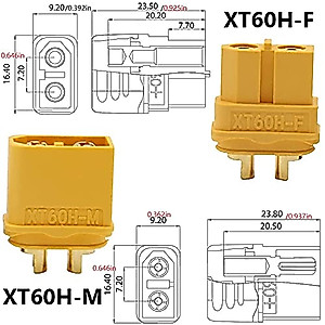 PolyEnergy XT60 Extension Cord 10Ft with XT60 Female Male for Portable Power Station Solar Panel RC Battery Lipo Battery Pack Portable Power Station 12Gauge Flexible  Silicone Wire  Cord