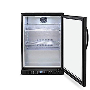 Birsppy Procool Refrigeration Single Door Glass Front Back Bar Beverage Cooler; 24" Wide, Counter Height Refrigerator