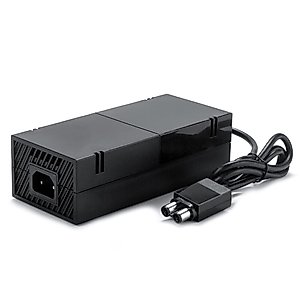 axGear Xbox One Power Supply Brick with Power Cord 100-240V Auto Voltage AC Adapter