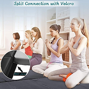 Gymnastics Mat Yoga Mat Exercise Mat Folding Extra Thick Tumbling Mat for Home Gym with Carrying Handles 4'x8'x2 Anti-Tear Fitness Aerobics Crash Panel Mat for Kids, Adult, Black