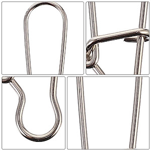 LIOOBO Fishing Tool 100pcs Fishing Buckle Fishing Hooked Snap Fishing Tackle Fishing Lure Heavy Duty Fishing Supplies Fishing Accessories Swivel Lock Snap Stainless Steel Pin to Rotate