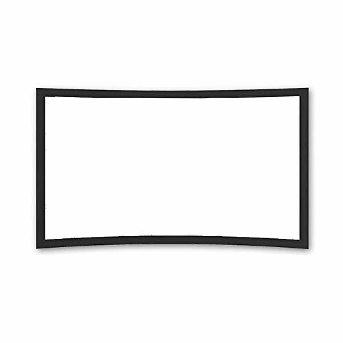 LLAMN 4K 16:9 White Woven Acoustic Transparent Customize 3D Curved Fixed Frame Projector Screen for Home Cinema Projection Screen ( Size : 100 inch )