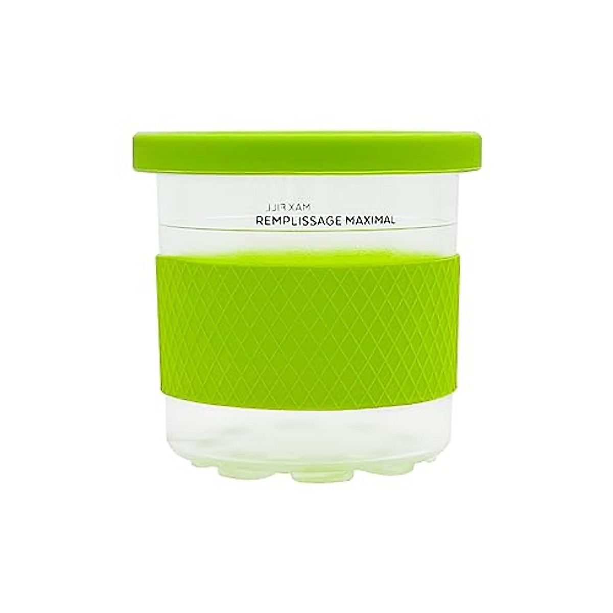 CXQ 6 Pack Replacement Ice Cream Pints with Silicone Lids and Sleeves，Compatible with Ninja Creami Ice Cream Maker, Model: NC301, NC300, NC299AMZ Series. (Blue/Green/Grey/Purpel/Orange/Coffee)