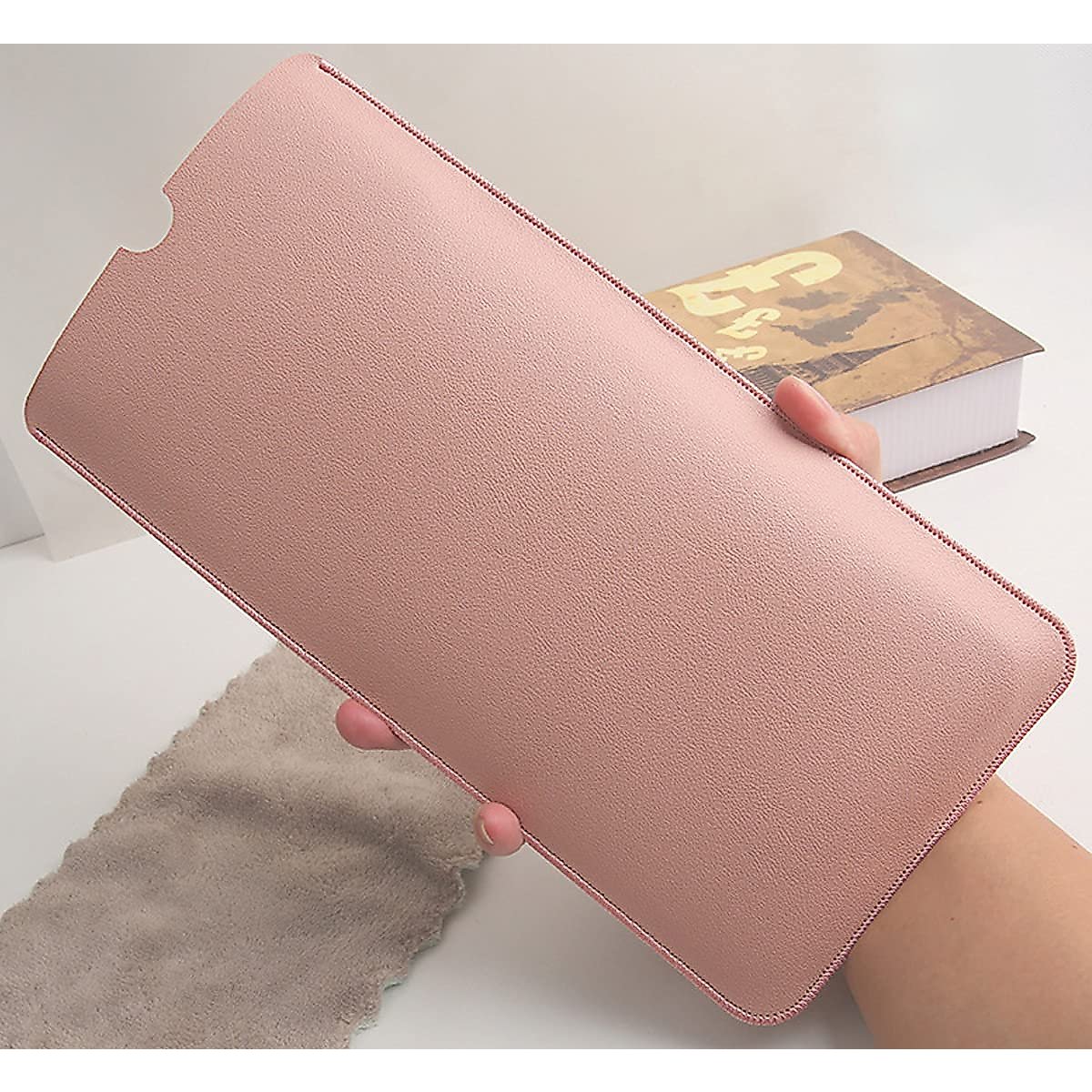 PU Leather Keyboard Sleeve Case for Logitech K380/Logitech Pebble 2/Logitech Pebble Keys 2 K380s Multi-Device Keyboard, Logitech K380 Mac Windows Chrome OS Keyboard Cover Skin Protector-Pink