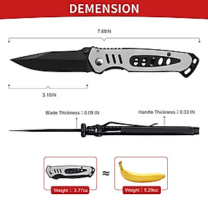 CULITECH 3.8 INCHES Blade Stainless Steel Folding Knife, Pocket Knife With Durable Pakka Wood Handle for Outdoor