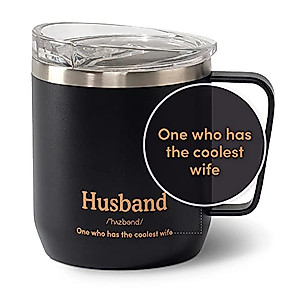 VAHDAM Husband Mug - Christmas Gifts for Husband from Wife | Birthday Gifts for Husband, Anniversary Husband Gifts | Stainless Steel Vacuum Insulated Coffee Mugs | Gifts for Men, Gifts for Him