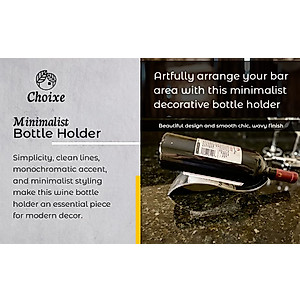 Minimalist Bottle Holder. Handcrafted, Stylish, Made of Recycled Aluminum.
