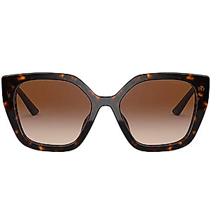 Prada PR 24XS 2AU6S1 Havana Plastic Rectangle Sunglasses Brown Gradient Lens
