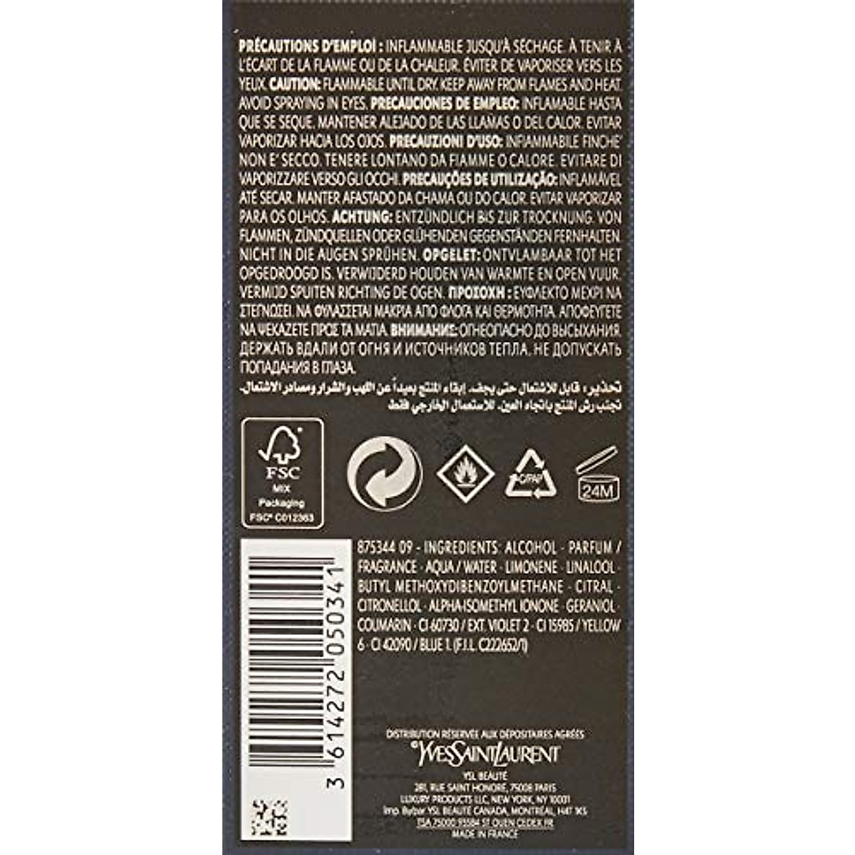 Yves Saint Laurent EDP Spray for Men, 2 Fl Oz