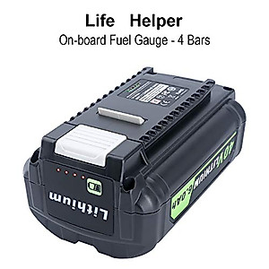 Biswaye 40V 6Ah Lithium Battery Replacement for Ryobi 40V Battery OP4040 OP40601 OP4026 OP40261 OP40401 OP40501 OP4015 OP40602 OP40404 OP40603 Compatible with Ryobi 40V Cordless Power Tools